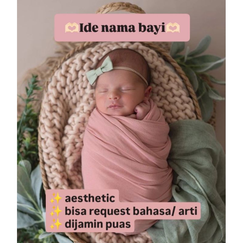 Jual Ide Nama Bayi Aesthetic | Shopee Indonesia