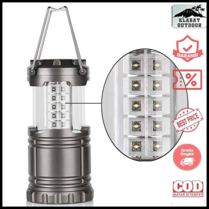 Jual Lampu Senter Lentera Camping Lantera 30 LED Gantung Emergency ...