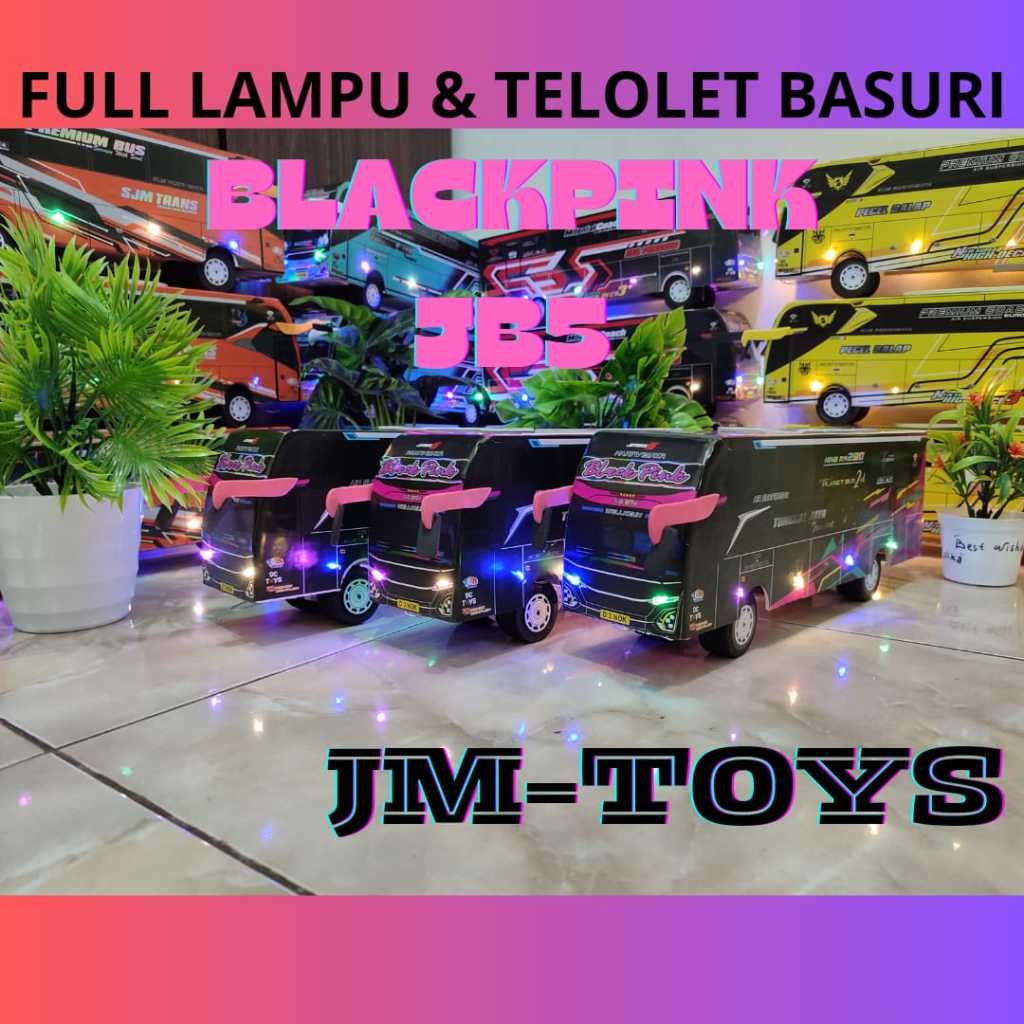 Jual MAINAN VIRAL MINIATUR BUS TELOLET BASURI BLACKPINK JB5 TUNGGAL ...