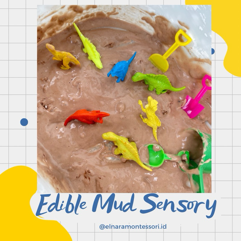 Jual EDIBLE MUD / LUMPUR FOODGRADE- SENSORY MONTESSORY PLAY | Shopee ...