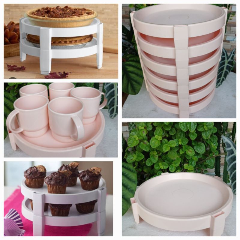 Jual Devide A Rack Pie Tart Stacker tupperware / Tray tupperware ...