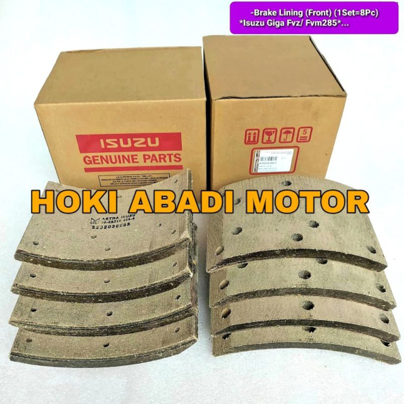 Jual Brake Lining Daun Kampas rem Isuzu Giga FVZ FVM285 Original 1Set | Shopee Indonesia