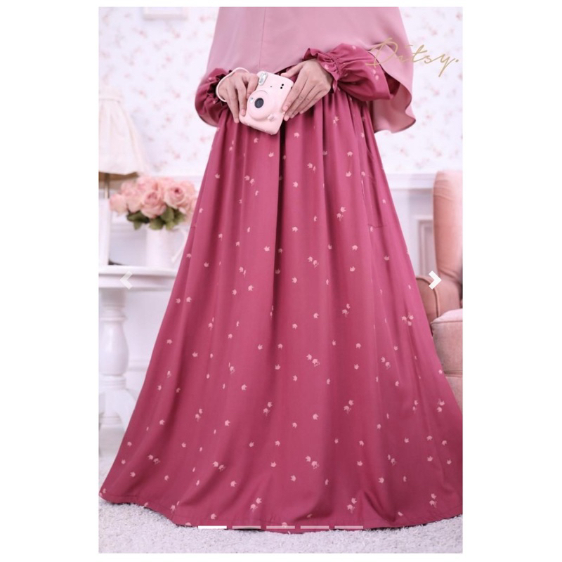 Jual DIANTA RED VAELA TAFFY PINK NASERIA DEEP MAROON DITSY MARET 2024 ...