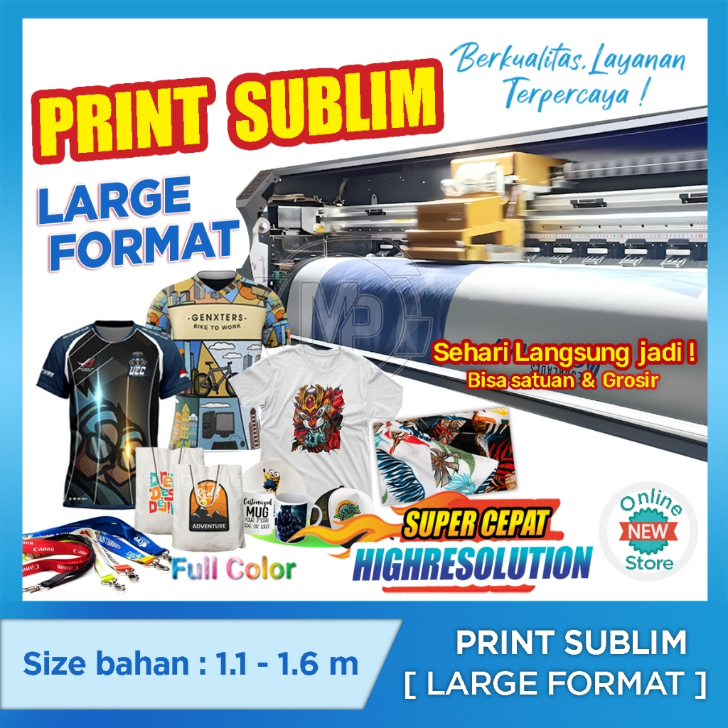 Jual PRINT SUBLIM / CETAK SUBLIM / PRINT TRANFER PAPER/ SUBLIMASI ROLL ...