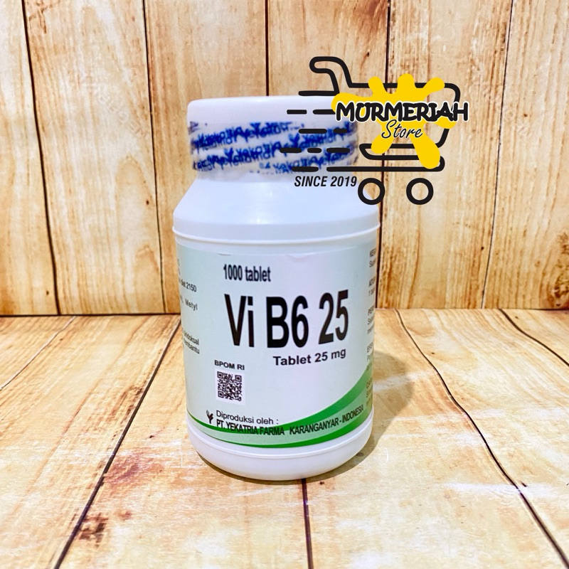 Jual VIT B6 25 mg Kaleng 1000 tablet-Vitamin B 6 | Shopee Indonesia
