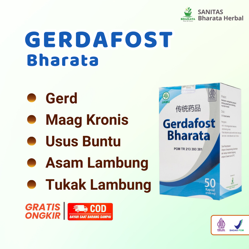 Jual GERDAFOST BHARATA Original - Obat Gerd Asam Lambung Tinggi - Obat ...