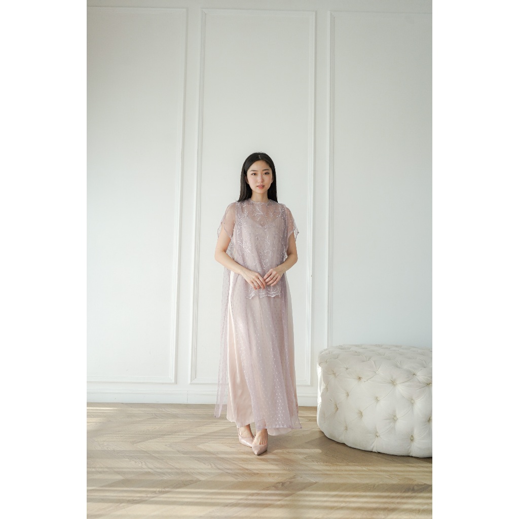 Jual Belleann Lily Dress in Lilac | Dress Wanita | Tunik Kaftan Gamis ...