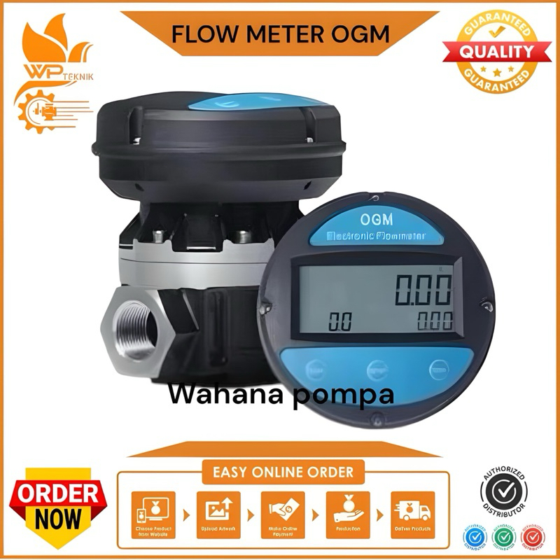 Jual FLOW METER 1 INCH DIGITAL OGM - OVAL GEAR FLOW METER DIGITAL DN25 ...