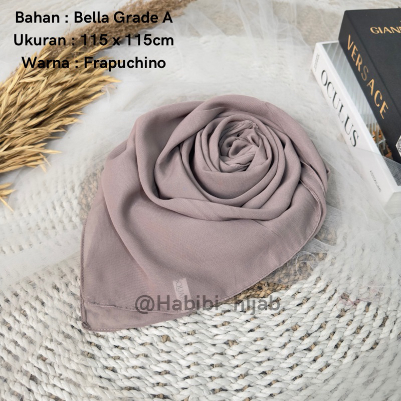 Jual Bella Square Polycotton 115 X 115 Jahit Tepi Kecil Premium 78 Warna Hijab Segi Empat ...