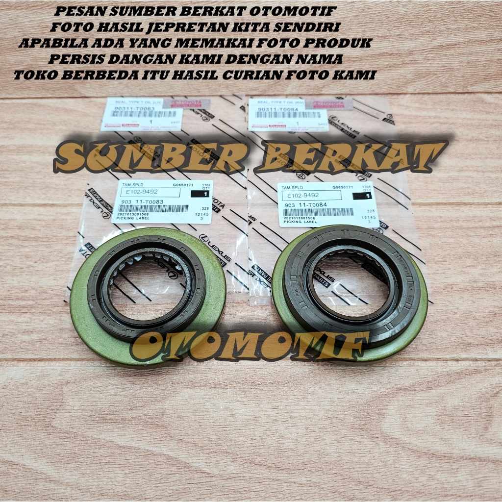 Jual SIL SEAL GARDAN PINION DEPAN KANAN HILUX REVO 90311-T0084 T0083 T0083 1SET 2PCS | Shopee ...