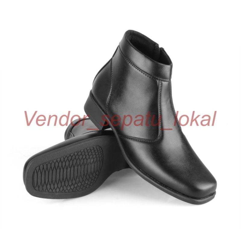 Jual Sepatu Pdh Polwan,Secawan,Instasi Kantor Boot Semi hak 3cm ...
