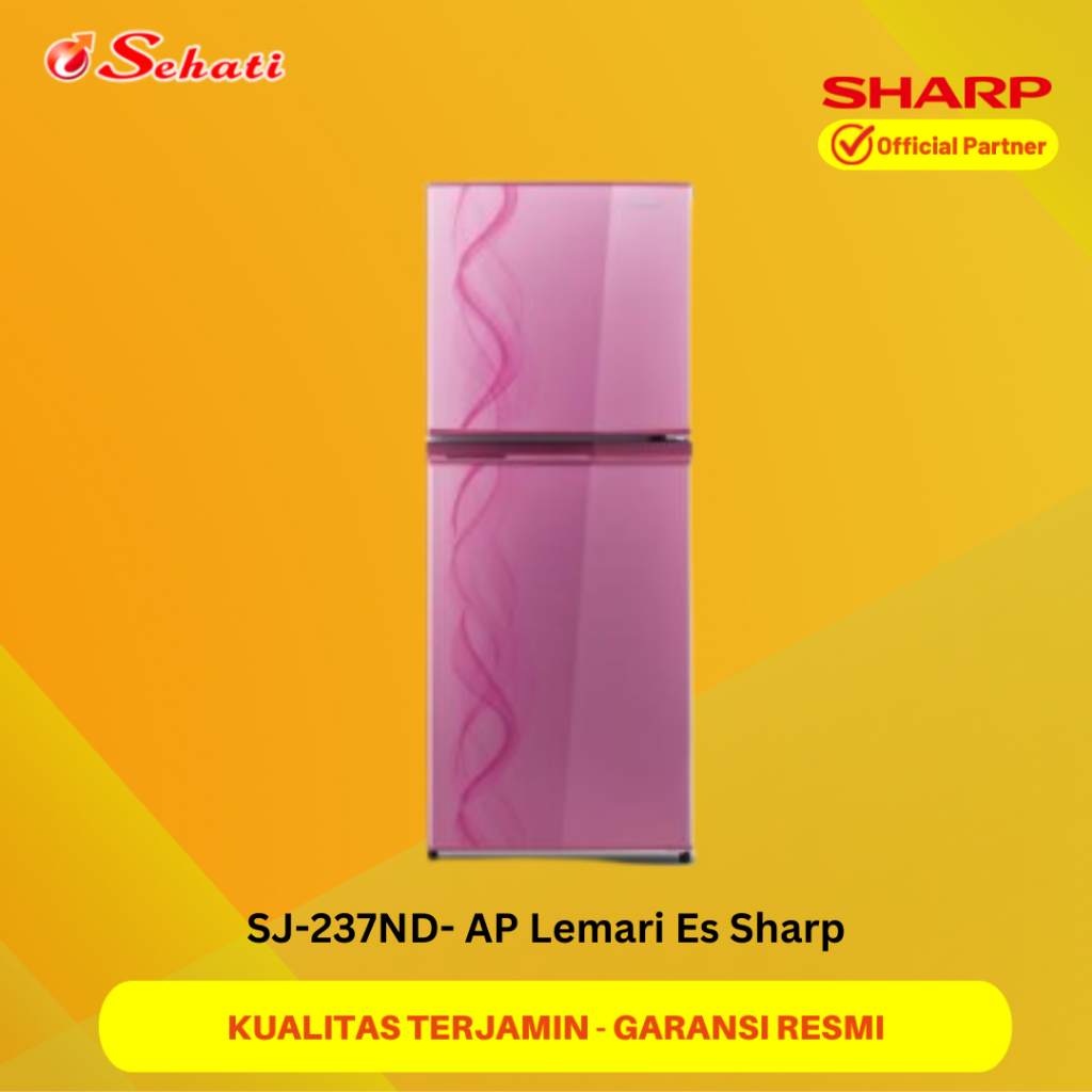 Jual SHARP Kulkas 2 Pintu SHARP SJ-237ND Kirei II Series [205 Liter] No ...