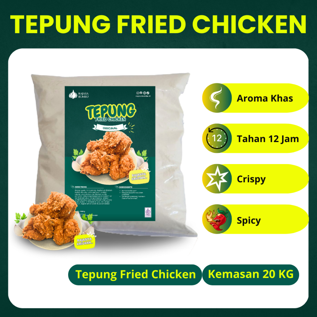 Jual Tepung Breader Fried Chicken 20kg | Shopee Indonesia