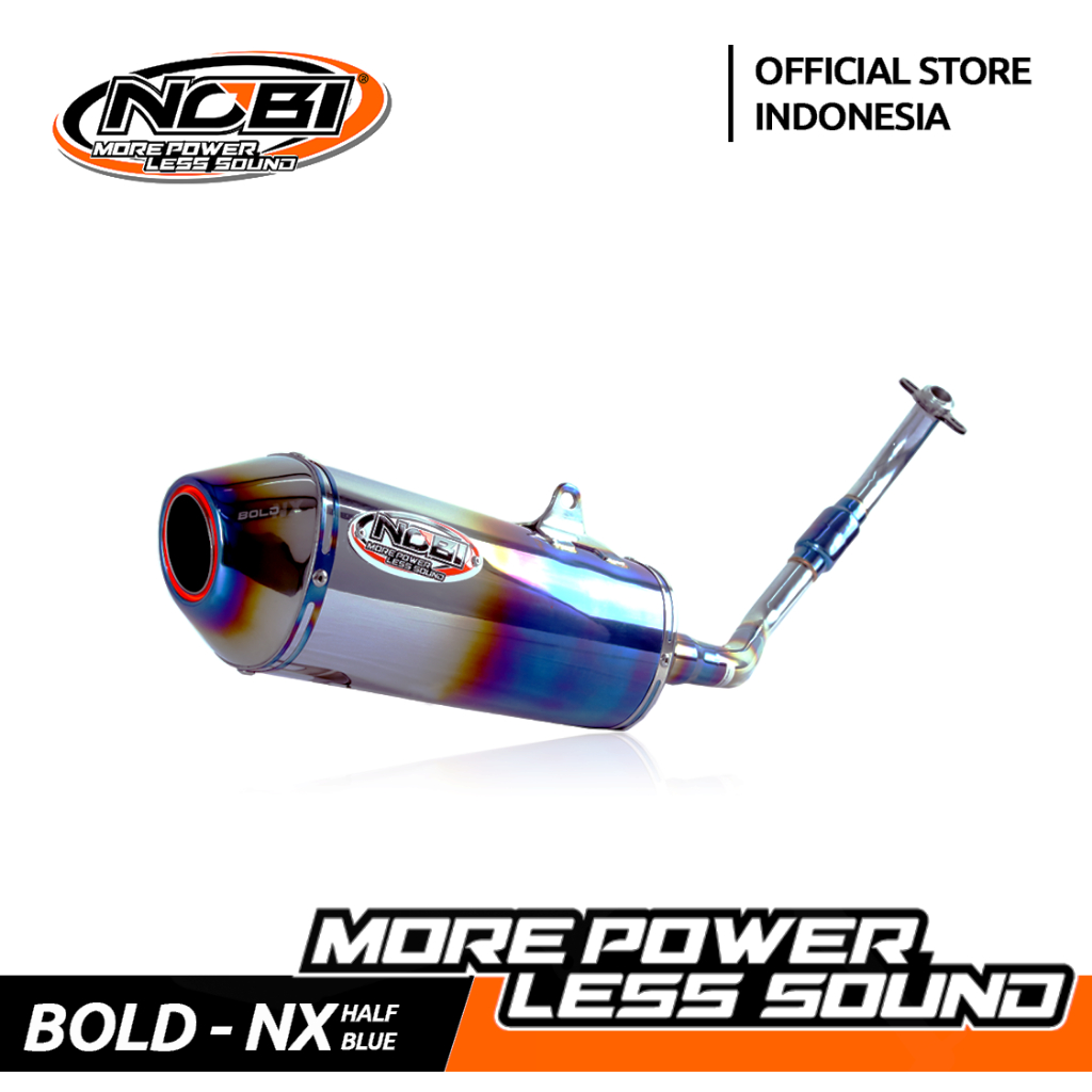 Jual NOBI Knalpot Bold NX Half Blue New Nmax - New Aerox - New Lexy ...
