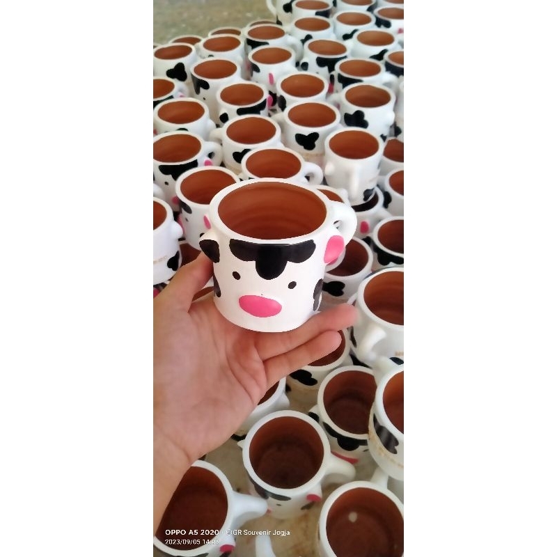 Jual Cangkir Motif Sapi Uk T 9,5 D 8cm | Shopee Indonesia