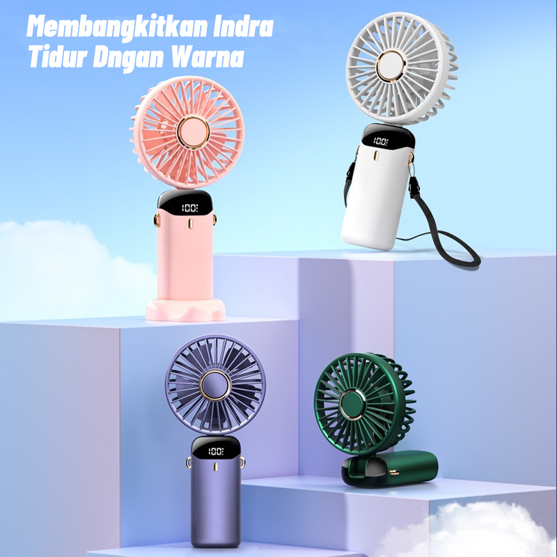 Jual Kipas Mini Portabel Daya Tampilan LED N15 Kipas USB Portabel ...