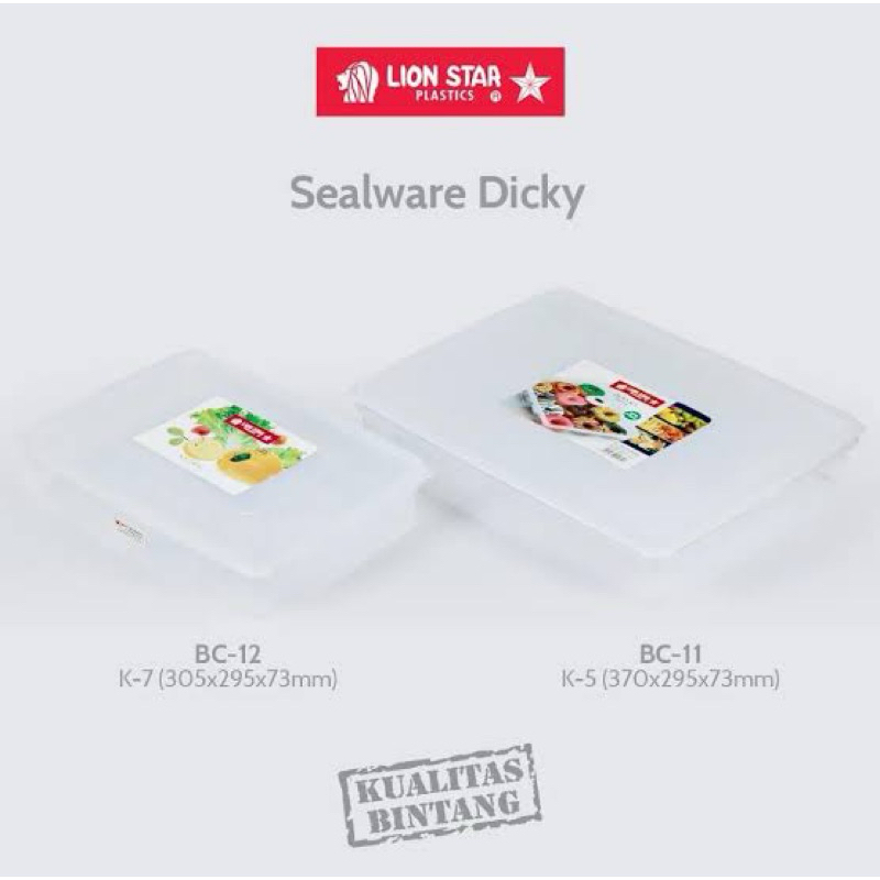 Jual Kotak Box Donat Serbaguna Dicky K-5/K-7 Transparan Lion Star ...