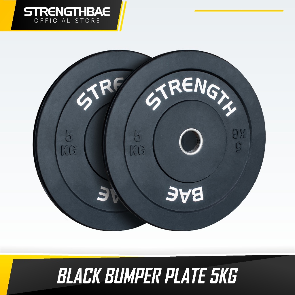 Jual Bumper Plate 5kg STRENGTHBAE Plat Beban | Shopee Indonesia