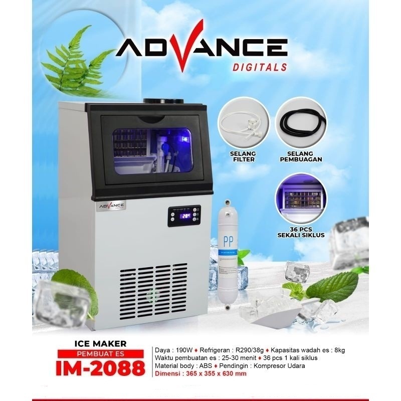 Jual ADVANCE ICE MAKER IM-2088 Mesin Pembuat Es Batu mudah di gunakan ...