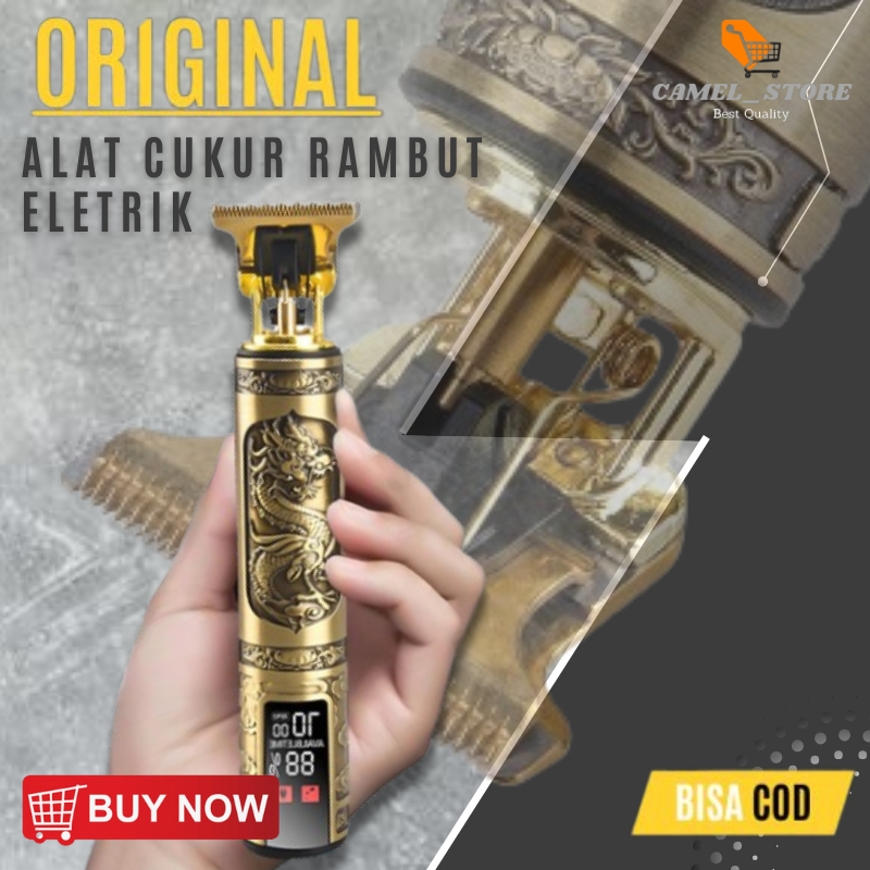 Jual ALAT MESIN CUKUR RAMBUT ELEKTRIK VINTAGE T9 DRAGON NAGA HAIR | Shopee Indonesia