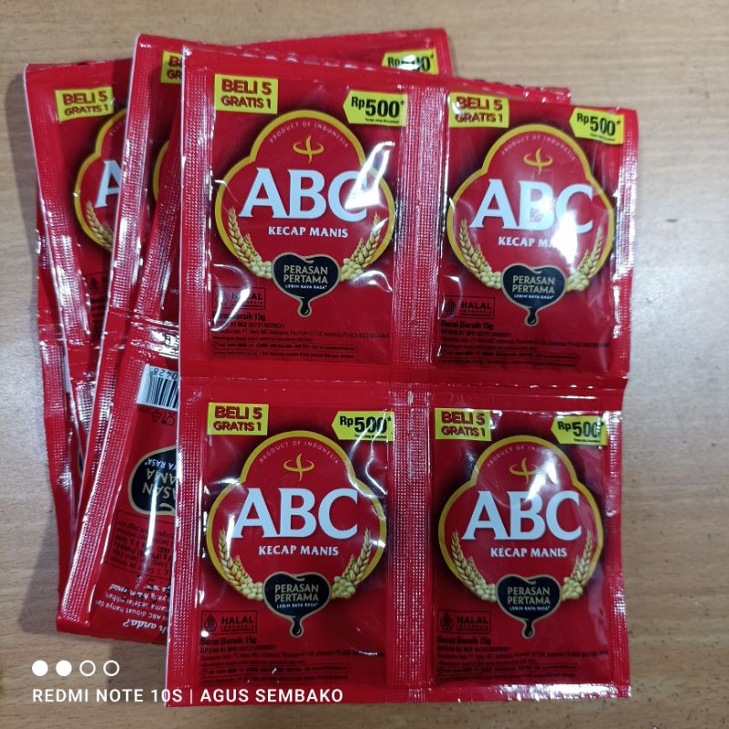 Jual 1 lembar kecap abc sachet isi 24s | Shopee Indonesia