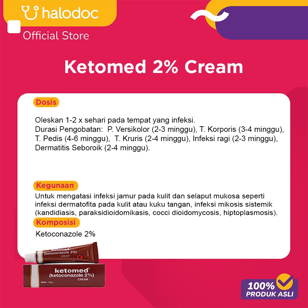 Jual Ketomed 2% Cream 15 G | Shopee Indonesia