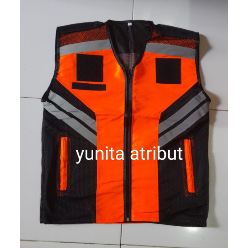 Jual rompi kerja safety/rompi touring/rompi oranye | Shopee Indonesia
