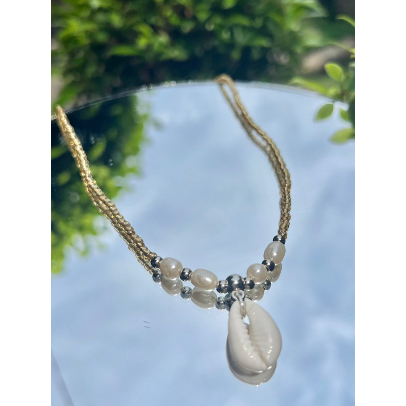 Jual Kalung Kerang Mutiara Manik Bohemian style | Shopee Indonesia