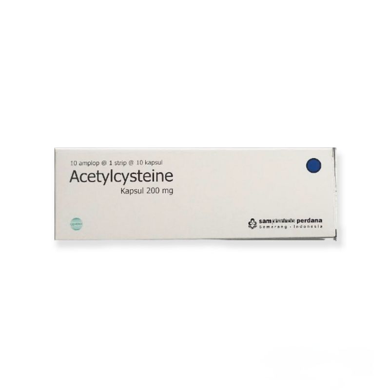 Jual Acetylcisteine 200 mg / 100 kapsul Sampharindo -- Acetylcistein ...