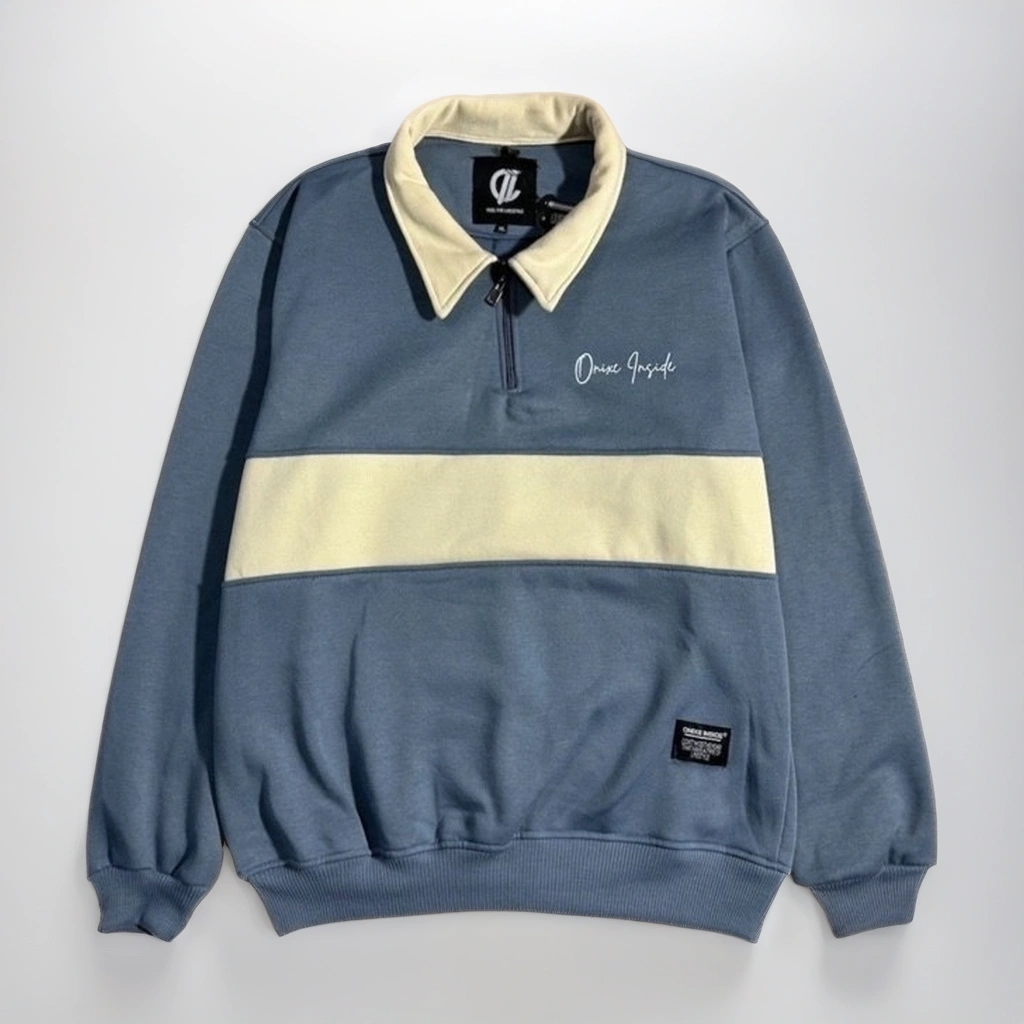 Jual Jaket Sweater Rugby Suiter Kerah Crewneck Kombinasi Cowok Cewek ...