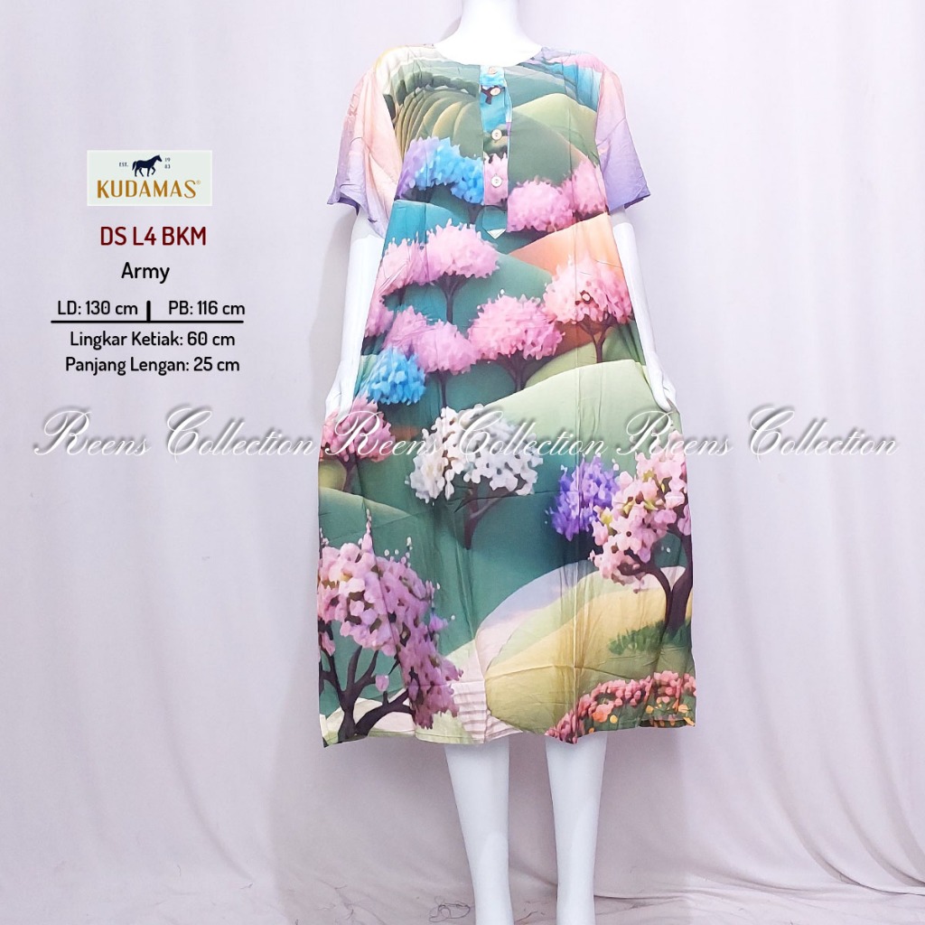 Jual Batik Kuda Mas Jumbo Daster L4 LD-125cm Batik Print | Daster ...