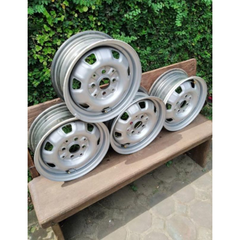 Jual velg kaleng R13 pcd 100 original toyota starlet no minus tubless ...