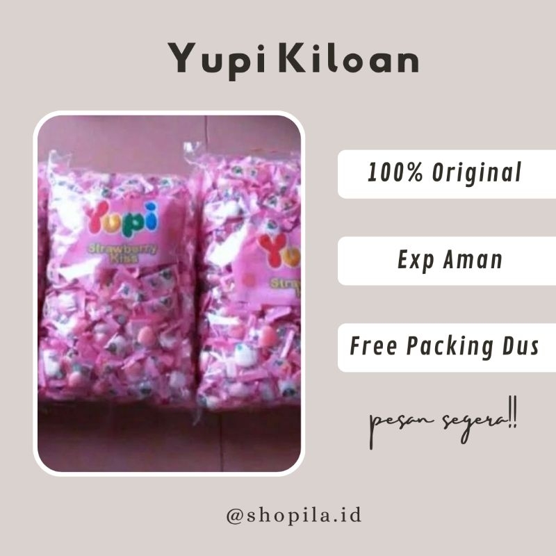 Jual Permen Yupi Kiloan 1.000gr Original Aneka Rasa | Shopee Indonesia