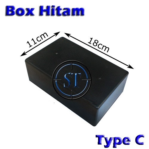Jual Box Hitam Plastik Type C 180x115x60 mm 18x11,5x6 Cm Box Casing ...