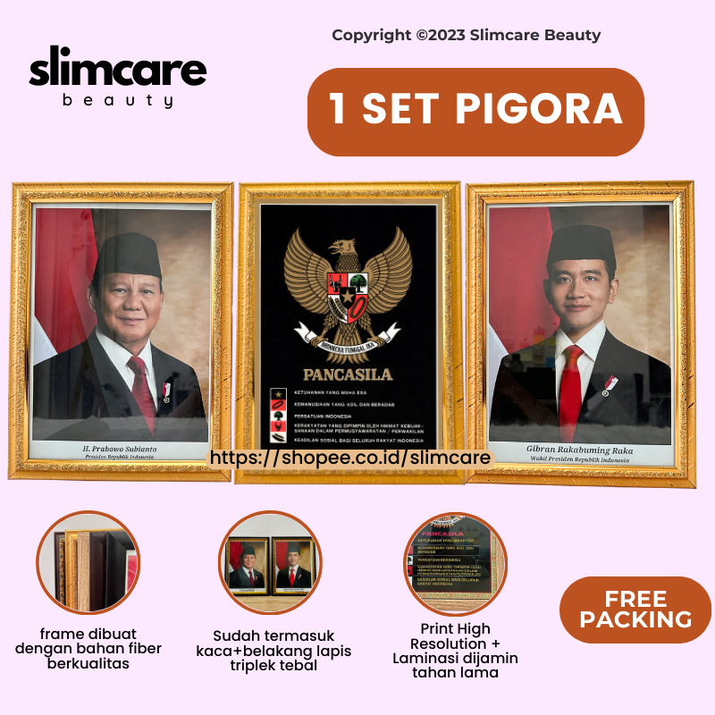 Jual Pigora Presiden Dan wakil presiden Wapres Foto Presiden Pajangan ...