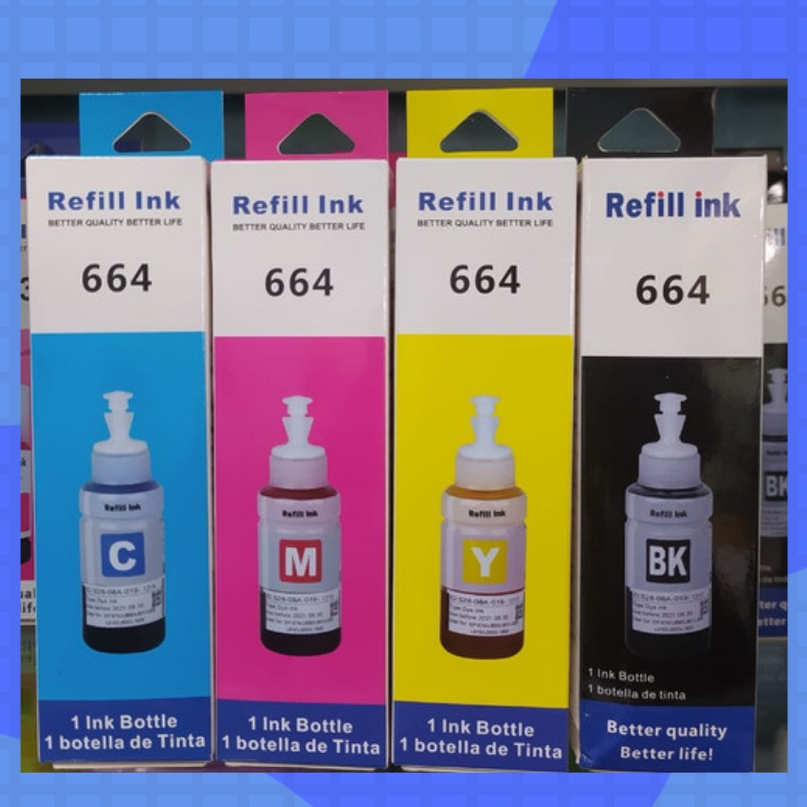 Jual Tinta Refill Ink 664 untuk Epson - Tinta Dye Epson L120 L210 L220 ...