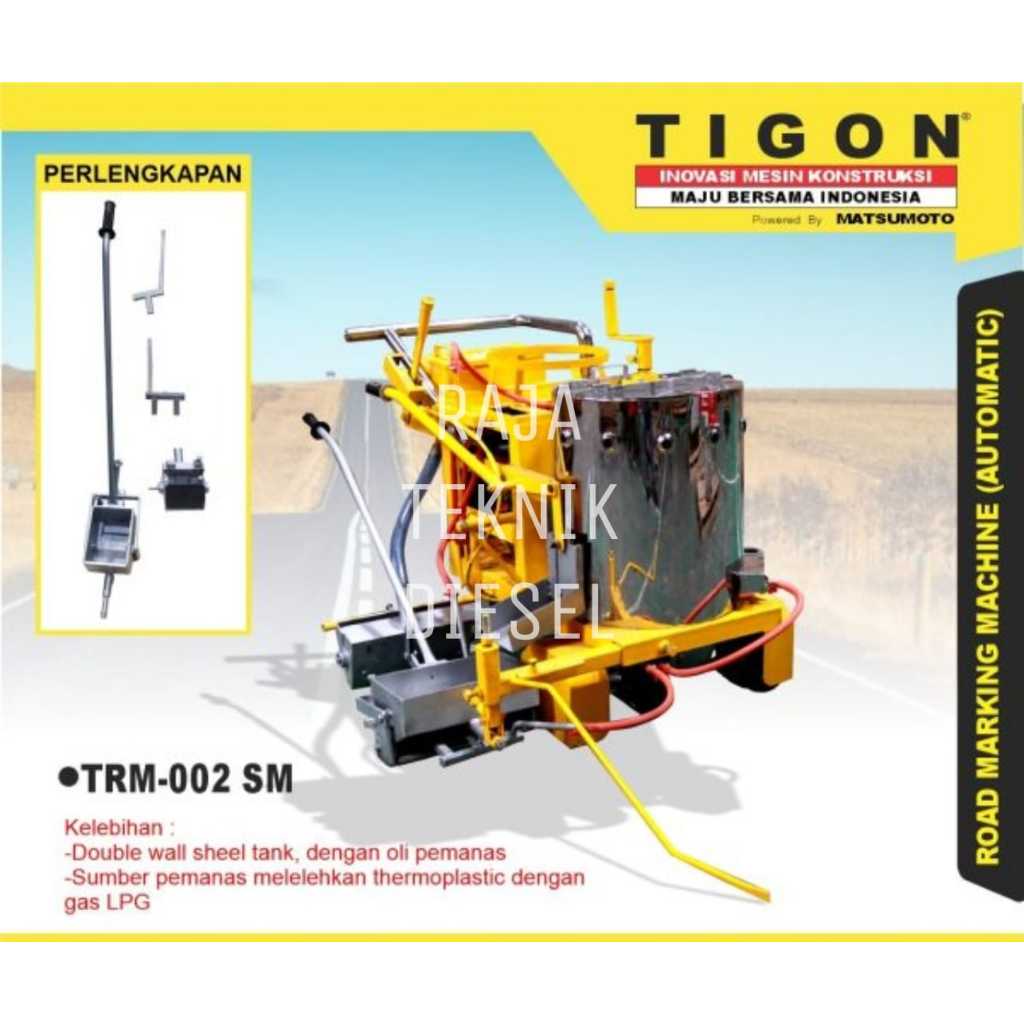 Jual Mesin Marka Jalan Tabung Road Marking Machine Otomatis Tigon TRM ...