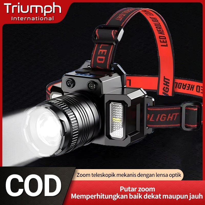 Jual senter led kepala/Lampu LED Super Terang/senter led kepala anti air/Senter LED/senter led ...