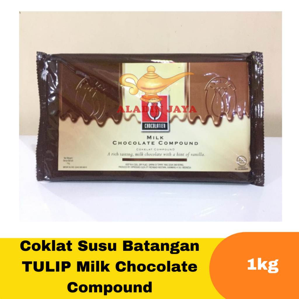 Jual Coklat Susu Batangan TULIP Milk Chocolate Compound 1 kg | Shopee ...
