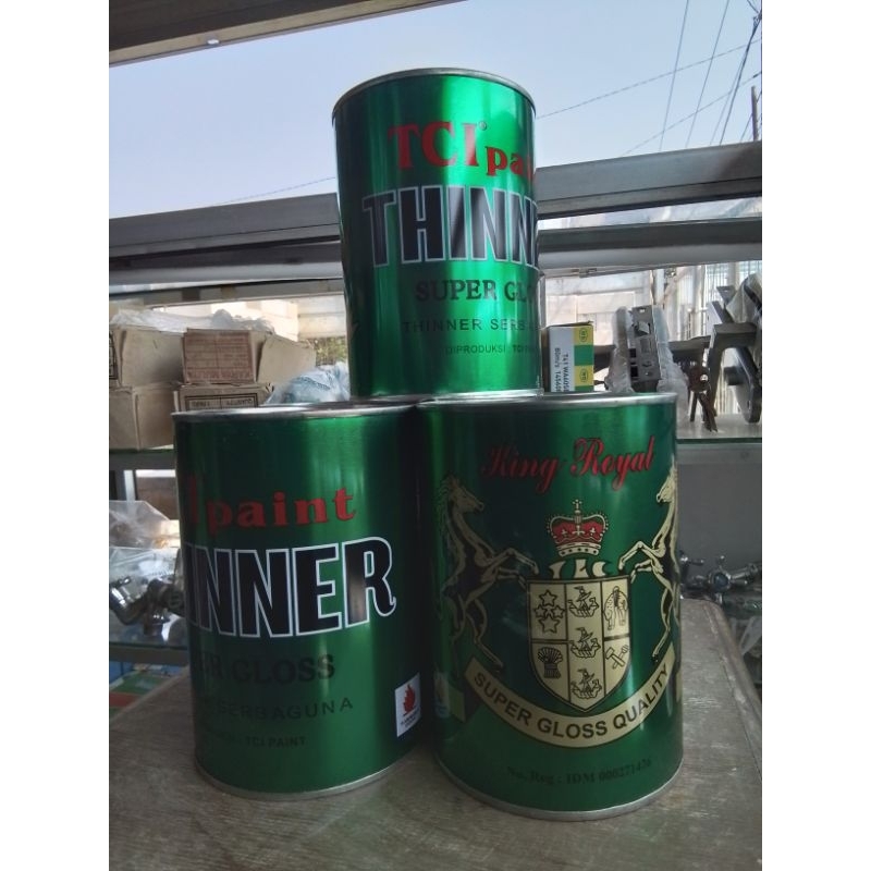 Jual THINNER TCI 1 LITER SUPER GLOSS pengencer cat minyak besi dan kayu | Shopee Indonesia