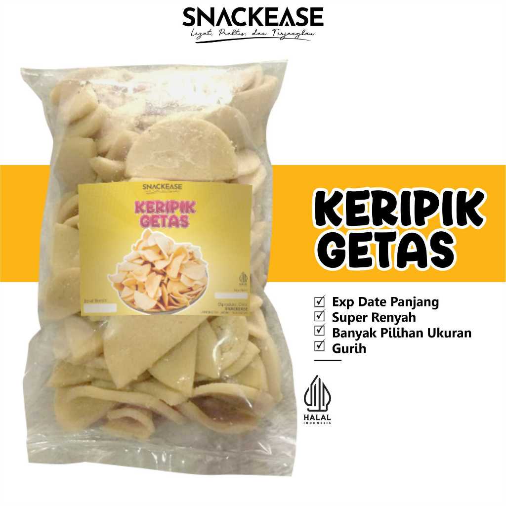Jual Snackease Keripik Beras Kemplang Getas Khas Gresik Kiloan Murah ...
