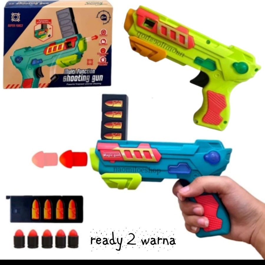 Jual Flint gun Senjata Mainan Pistol Colt M1911 mainan Anak Tembak Tembakan Kokang Soft Bullet ...