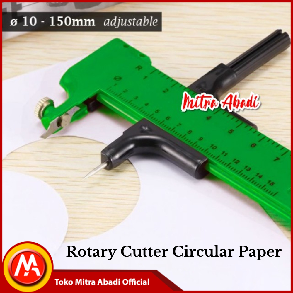 Jual Alat Potong Lingkaran Bulat Kertas Kompas Circular Rotary Cutter ...