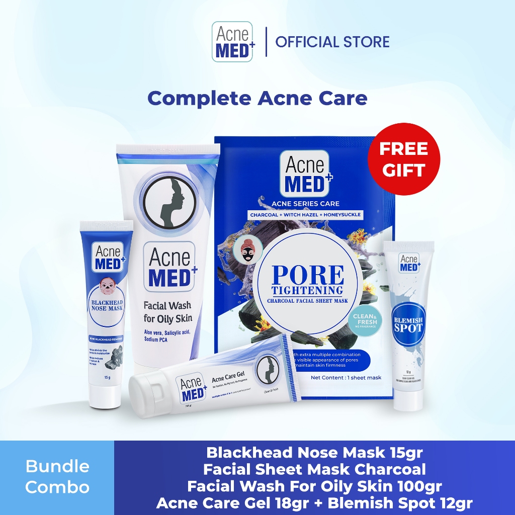 Jual Paket Acnemed Facial Wash for Oily Skin 100+Acnemed Blackhead Nose ...