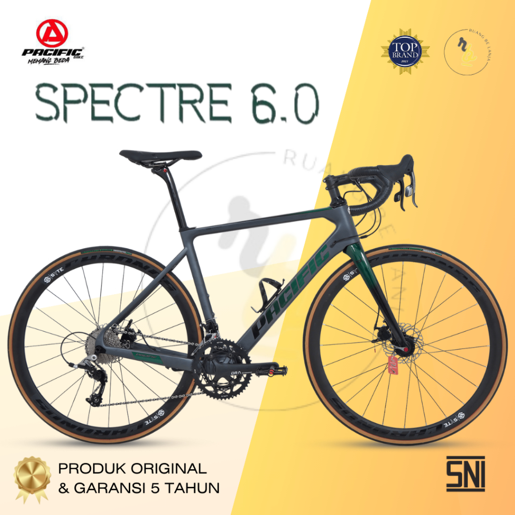 Jual Sepeda Road bike PACIFIC SPECTRE 6.0 Carbon (2x11 Speed / SRAM ...