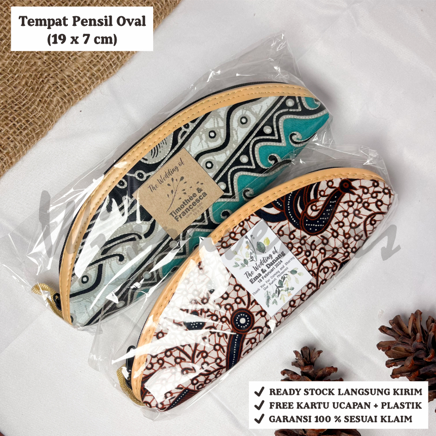 Jual PAKET HEMAT 50 BIJI Souvenir Pernikahan Tempat Pensil Batik Khas Jogja 19 x 7 cm Souvenir ...