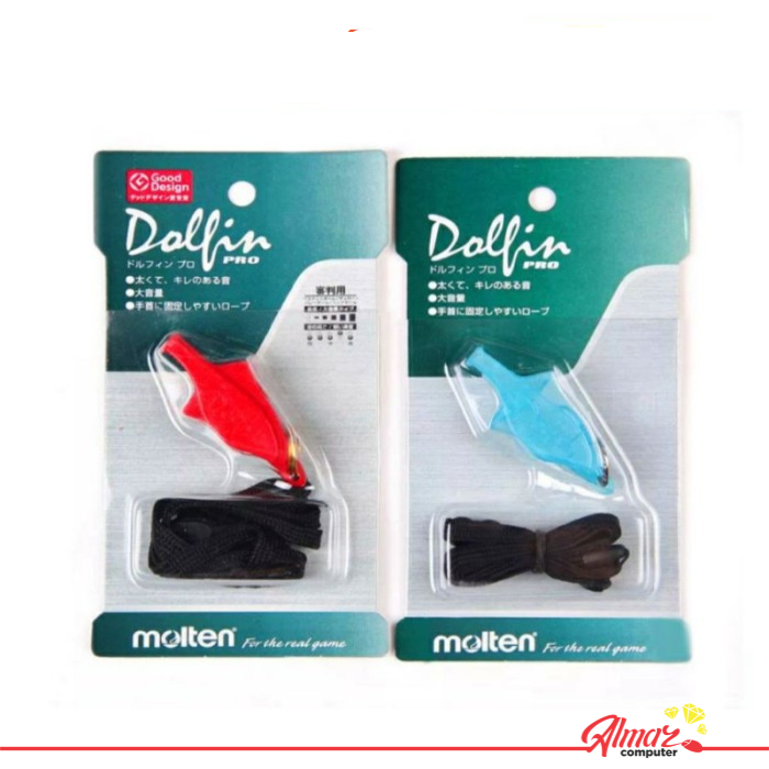 Jual PELUIT / PLUIT MOLTEN DOLFIN / DOLPHIN WHISTLE + LANYARD | Shopee ...