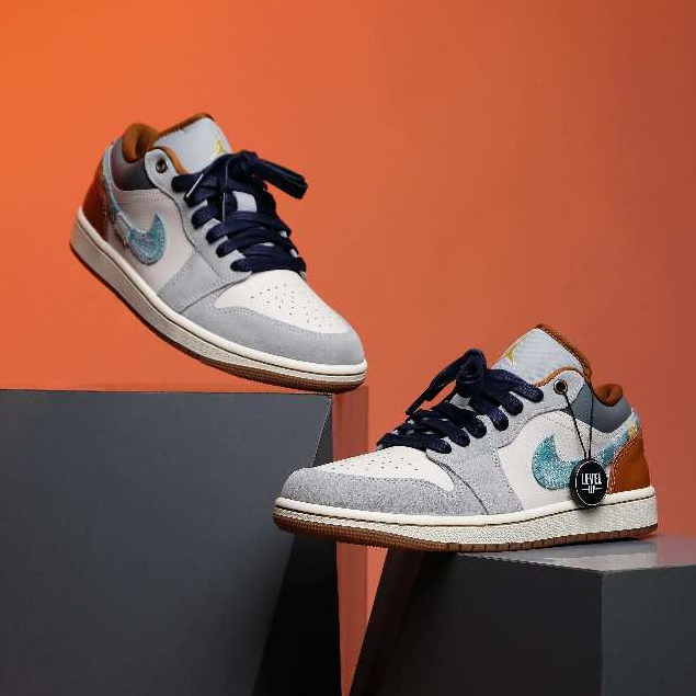 Jual Air Jordan 1 Low Phantom Denim Swoosh 100% Original | Shopee Indonesia