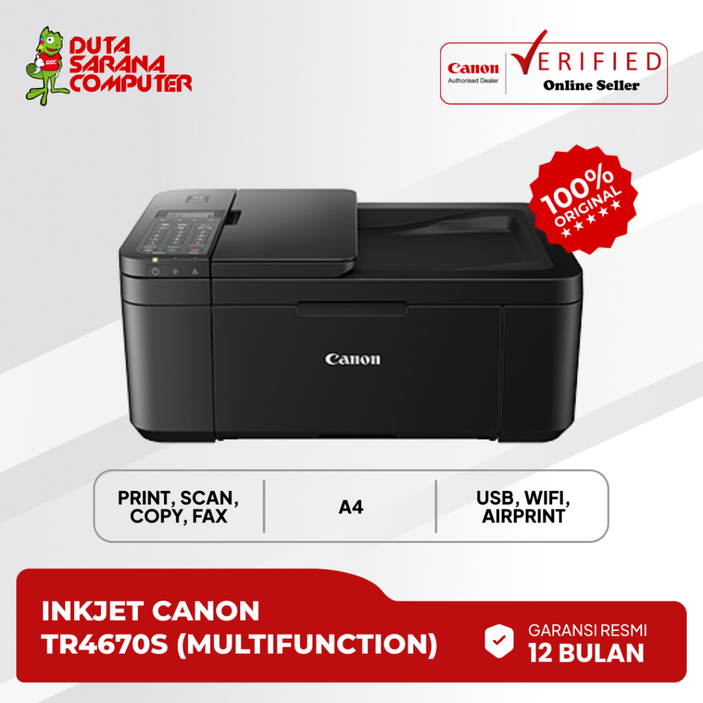 Jual Canon Pixma TR4670S / TR 4670 S WiFi DupleX All-In-One Printer ADF ...