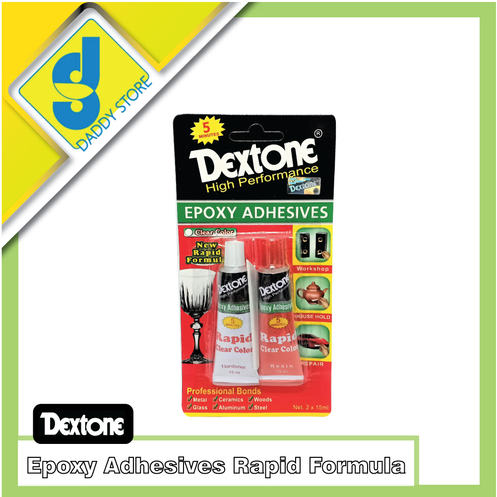 Jual Dextone Epoxy Adhesives Clear Color Rapid 5 mins 30ml | Shopee ...